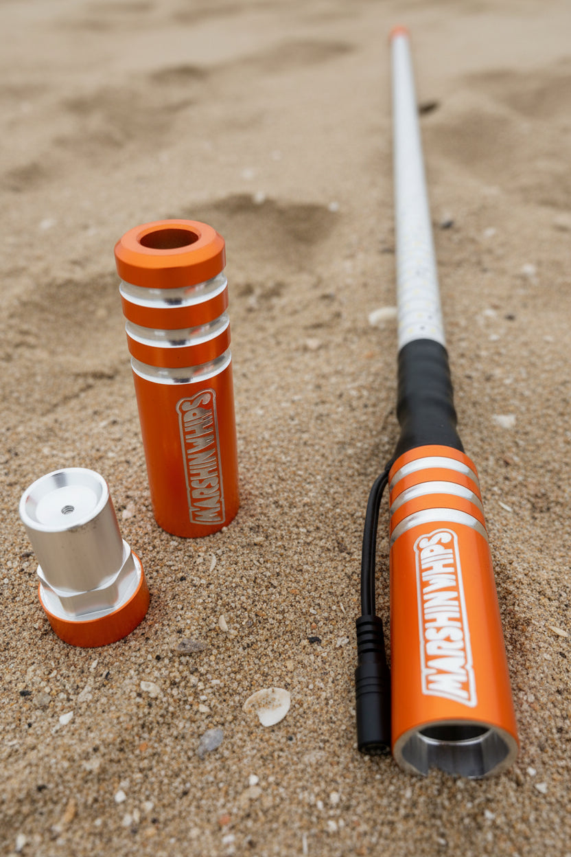 Game Changer Orange LED Whip (Single) | High Visibility | Marshin Whips