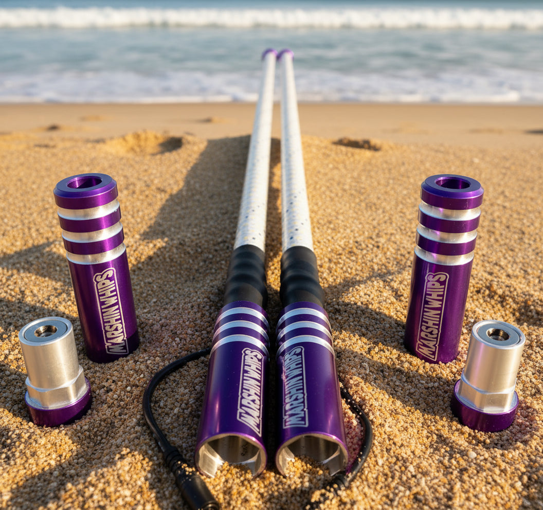 Game Changer Purple LED Whip Set | Single Color | Marshin Whips